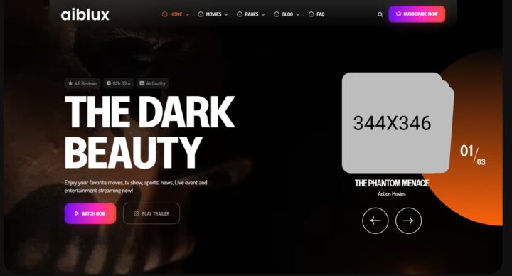 Modern Video Streaming Platform Template